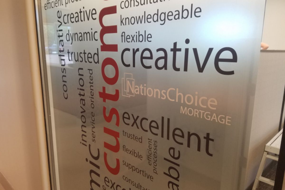 3 Unique Ways to Use Interior Office Window Graphics!