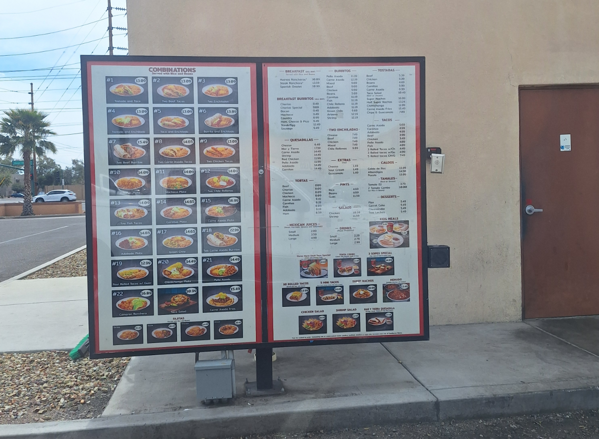 Menu Board Design, Printing, and Installation for Federico's Mexican ...