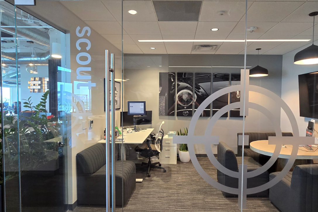 DAS Technology Brands Its Office Interior with Custom Glass Door ...