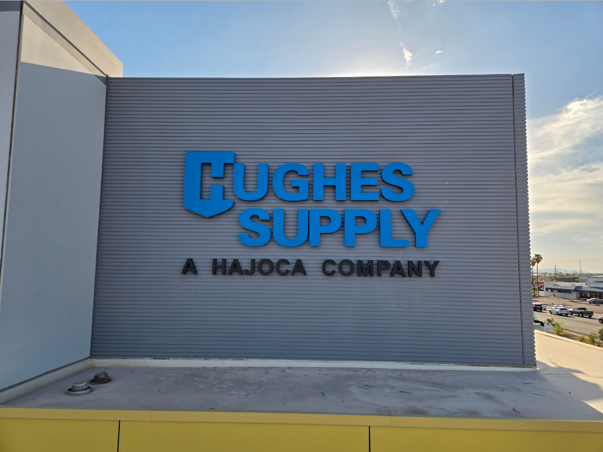 Long-Time Client Hughes Supply Greets Customers With Halo-Illuminated ...